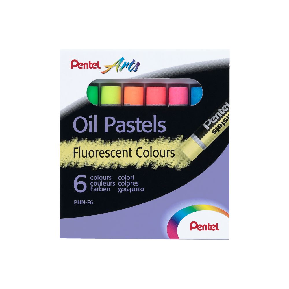 OIL PASTELS - FLUORESCENT COLOURS SET – pentelonline